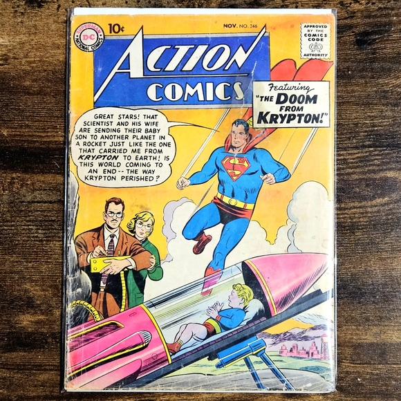 DC Comics | Other | Action Comics 246 958 Dc Comics Supermankrypton ...